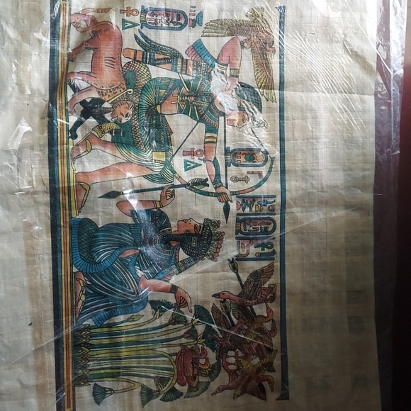 Wall Decor | Egyptian Papyrus Painting Of Battle | Poshmark